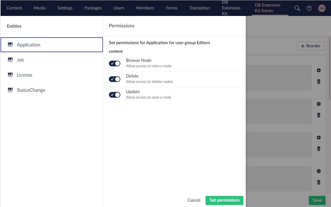 Umbraco Database Extension Kit